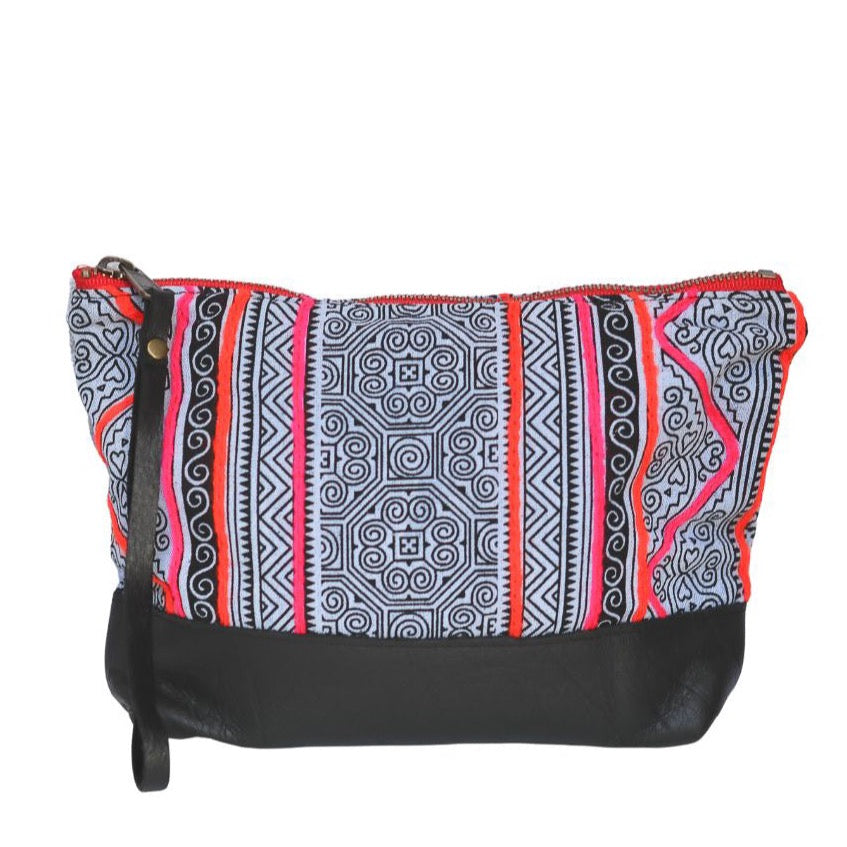 Stainglass Moon Pouch in Black Leather – Vaalbara